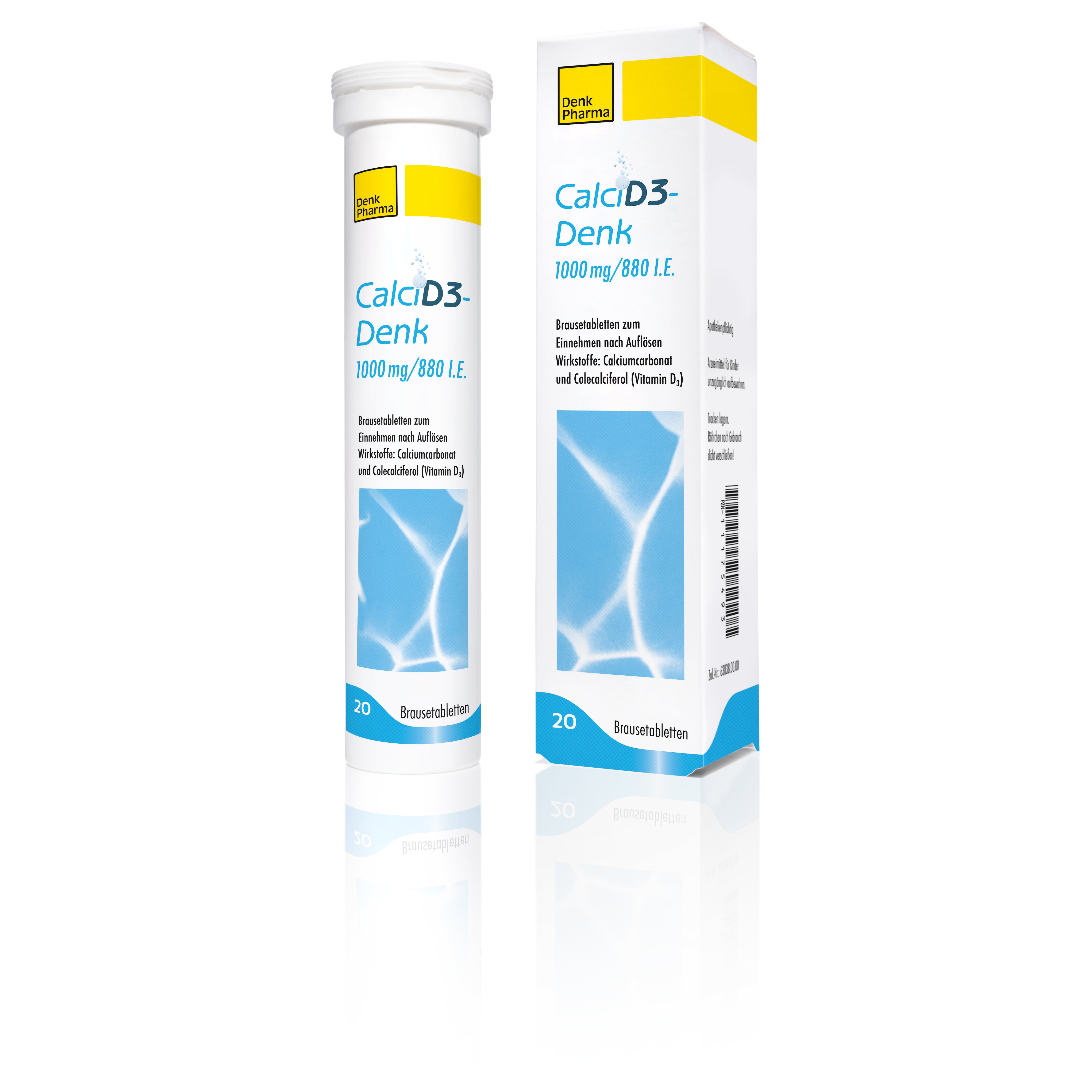 CALCI D3-Denk 1.000 mg/880 I.E. Brausetabletten - 20 St. - gesund.de