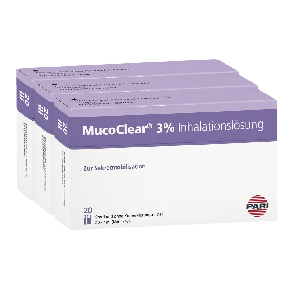 MUCOCLEAR 3% NaCl Inhalationslösung - 60X4 ml - gesund.de